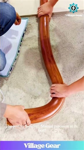 100% Solid Wood BENT Like Water! 🌊 This Carpentry Skill is Absolute INSANITY! #woodwork #skills