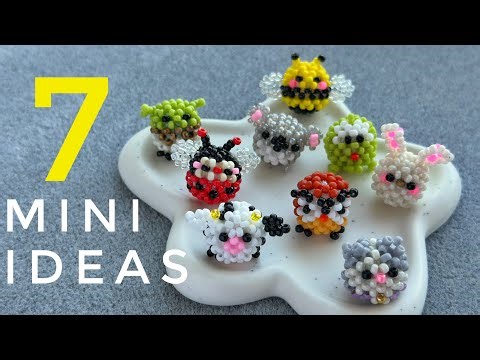 7 Cutest Mini Beaded Amigurumi Ideas ✨ (Compilation)
