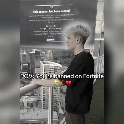 POV: You're banned on Fortnite 😭🥀💔