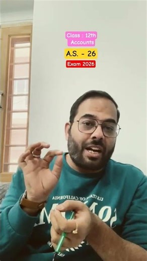 RBSE Class 12th Accounts| Exam 2026| Accounting Standards 26| #krishna_arora #devashishsir #short
