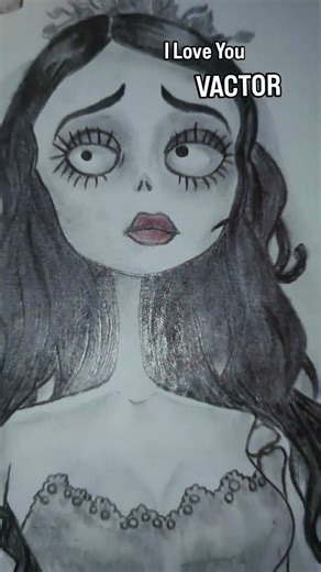 Let's Draw Emily, The Corpse Bride 🥺🖤 | Art speaker louder in silence❤️‍🩹 | #contentcreator #draw