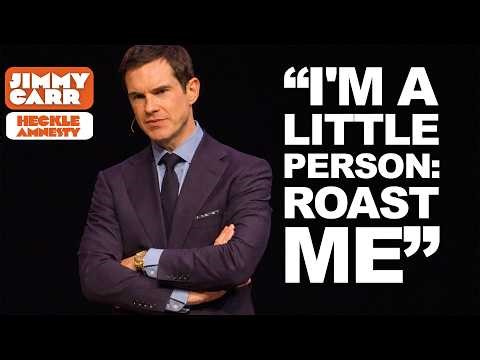 Jimmy Carr Takes a Roast Offer From a Little Person In The Front Row