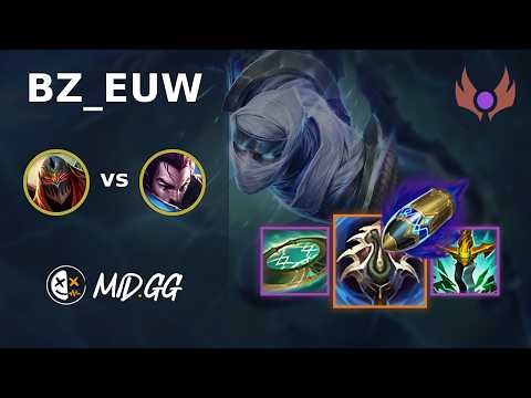 MID.GG: [ BZ_EUW ] Zed MID vs Yasuo | EUW MASTER | LOL Season 2026