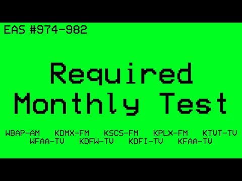 (EAS #974-982) January 2026 Texas Required Monthly Test