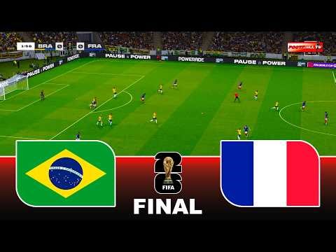 BRAZIL vs FRANCE - FIFA WORLD CUP 2026 FINAL | Full Match All Goals | Pes 21 Gameplay Simulation