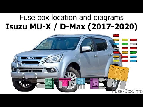 Fuse box location and diagrams: Isuzu MU-X / D-Max (2017-2020)