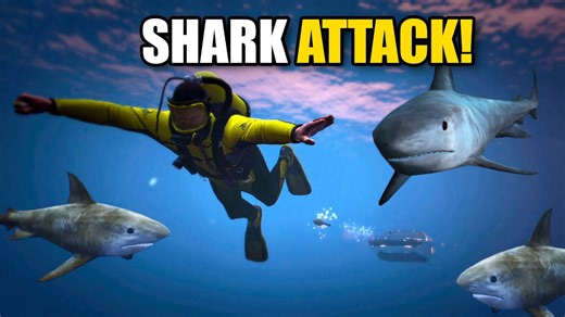 New shark attack game mode! Insane! | GTA 5 thug life #398