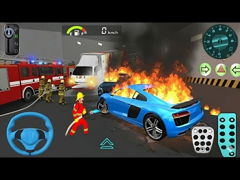 🔥 Massive Car Fire Accident Rescue | Emergency Mission 🚒 | 3D Driving Class 2 Gameplay