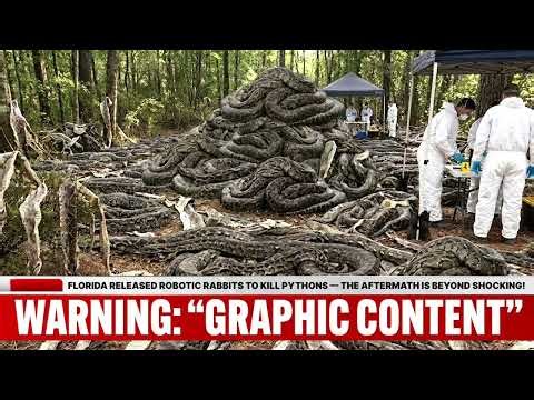 SHOCKING the python hunt Florida Released Robotic Rabbits To Kill Pythons 6 The Aftermath Is Beyond!