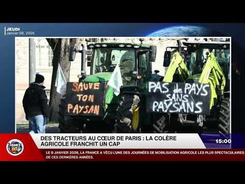Des tracteurs au cœur de Paris : la colère agricole franchit un cap