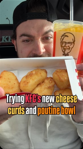 KFC’s new Cheese Curds just hit the menu alongside its Matty Matheson $5 Cheesy Nuggy Gravy Bowl (poutine vibes) and we’re trying them out. The new KFC items are available starting January 5th at participating U.S. locations. What a way to start off the new year! Will you be trying KFC’s new Cheese Curds and Cheesy Nuggy Gravy Bowl? #fastfood #kfc #cheesepull #foodstagram #friedchicken #cheesecurds #kentuckyfriedchicken #lunch #restaurant #eating | snachwithzach