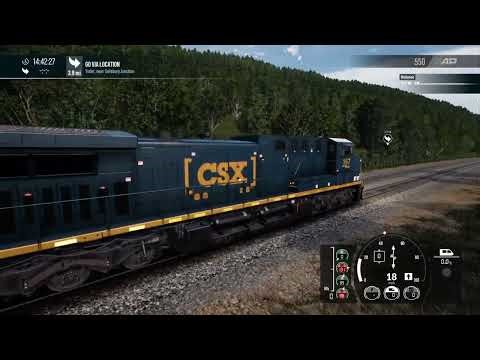 Steep Grades Train Sim World Powering America scenario part 1 sand patch grade CSX heavy haul