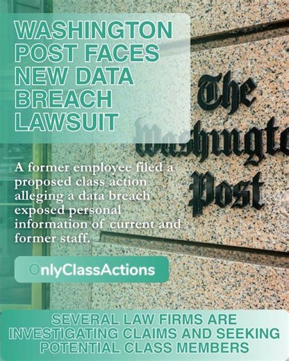Washington Post Faces New Data Breach Lawsuit Filed by Former Employee