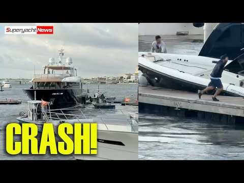 Superyacht CRASHES into Quay as It Docks in Florida | SY News Ep584