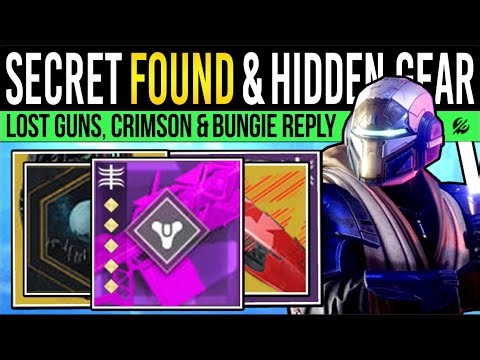 Destiny 2: NEW SECRET WEAPONS & LOOT WARNING! Hidden REWARDS, Crimson Reprise, Dev Strikes Back!
