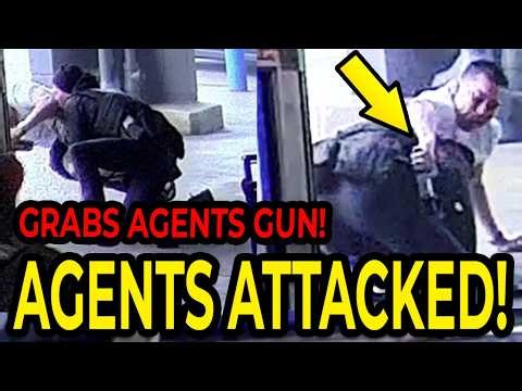 🚨Michigan Federal Agents Attacked — Man Grabs Gun From Agent!