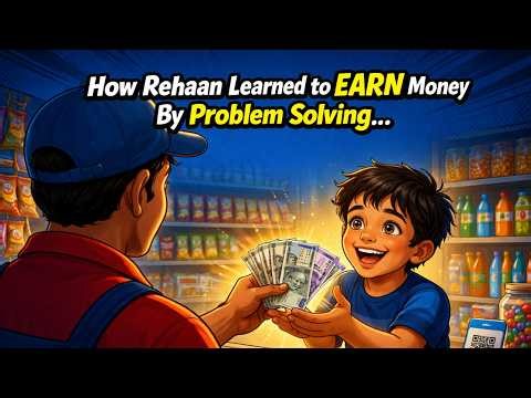 FINANCIAL literacy story for kids | How Can Your 5-8 year old Earn MONEY Through Problem SOLVING