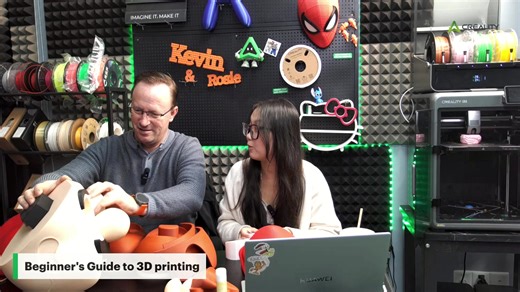 New to 3D printing? This live is for you! In this beginner-friendly lesson, Kevin & Rosie will guide you through the basics of Creality Print — from setup and slicing to getting your first successful print. Perfect for first-time users and new makers. Join us and start your 3D printing journey with confidence! 🚀 | Creality