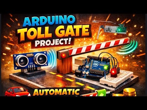 Automatic Toll Gate using Arduino | Smart Barrier System with Ultrasonic Sensor 🚗⚡
