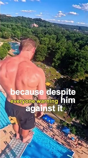 43-Meter Dive Gone Wrong 😱 #fail #diving #shorts