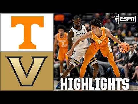 Tennessee Volunteers vs. Vanderbilt Commodores | SEC Tournament Quarterfinal Highlights | ESPN CBB