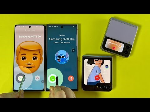 Incoming Calls Samsung S24 Ultra + Galaxy Note 20 | Outgoing Call Samsung Z Flip 5 + Galaxy Z Flip 3