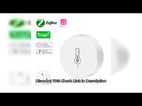Tuya Zigbee 3.0 Temperature And Humidity Sensor Remote Monitor By Smart Life APP Battery Powered Wor