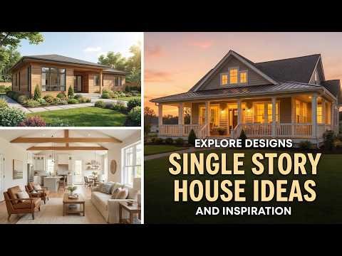 Stylish! 🏡 Single Story House Exterior Design Ideas 2026 with Modern Facade & Curb Appeal