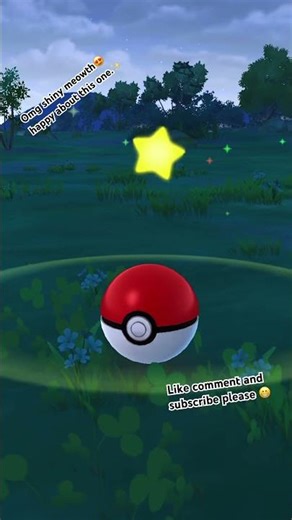 Shiny meowth random encounter #pokemongo #pokemon #shinypokemon #shinyhunter #shinymeowth #cat #fun