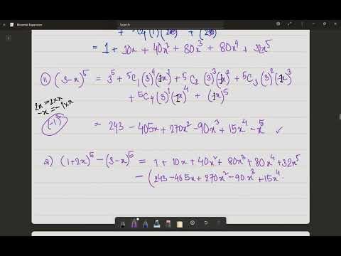Sums on Binomial Expansion -2 || Use of formula to expand, simplify and find product of expansions