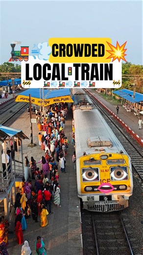 Crowded Local Train #train #localtrain #shorts