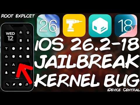 iOS 26.2 - 18.0 JAILBREAK: New KERNEL ROOT & WebKit (Safari) Vulnerability Discovered! All Devices