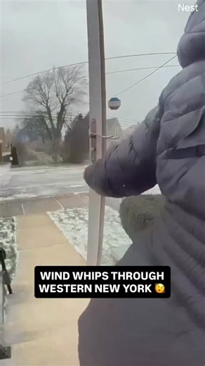 Sights and sounds from a wild and windy day in Western New York 🫨 (The woman at the beginning of the video was not injured) | 7 News WKBW