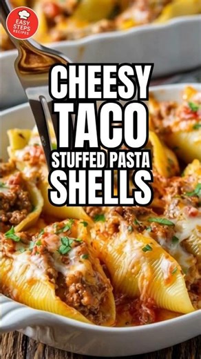 Cheesy Taco Stuffed Pasta Shells Recipe