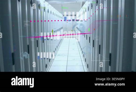 Animation of globes and financial data processing over computer servers. Global business, finances, computing and data processing concept digitally generated video Stock Video Footage - Alamy
