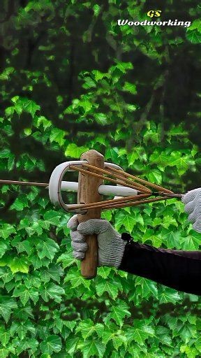 Powerful Crossbow Shot 🏹 #fb #reels #crossbow #shoot | GS Woodworking