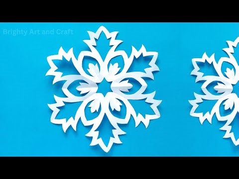 How to make Snowflakes out of paper in 3 minutes | Paper Snowflakes | Easy Paper Snowflakes