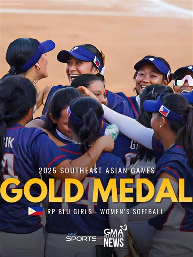 SEA GAMES DOMINANCE 🇵🇭🥇 The RP Blu Girls showcase their dominance in Southeast Asia once again with a 4-1 triumph over Singapore to claim gold in the women’s softball event. Follow #GMASports for more #SEAGames2025 updates. 📸: POC Media Pool #SportsOnTikTok