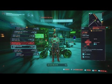 Cyberpunk 2077 System Collapse Tier Five+ Netrunner Gameplay Demonstration
