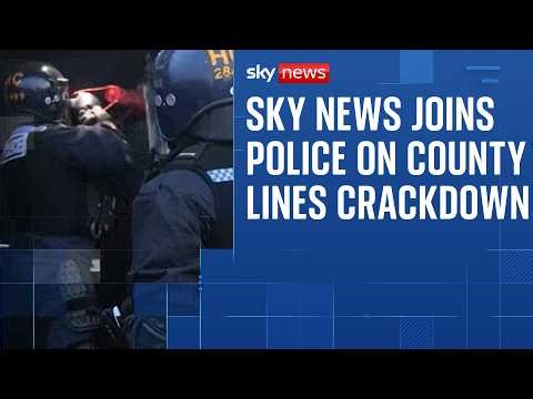 Sky News joins police on county lines crackdown
