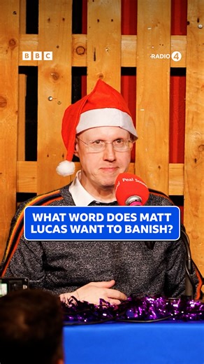 Which word would you banish? Phil Wang and Susie Dent challenge guests to invent new festive words to enter the dictionary. With special guests Matt Lucas, Nick Mohammed and Sara Pascoe. Unspeakable | Listen on BBC Sounds | BBC Radio 4