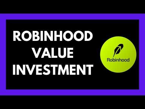 249 How to use Robinhood for value investing