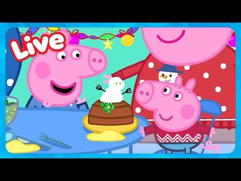 🔴 LIVE! CHRISTMAS With George Pig 🎅🏻 Winter Holiday Fun 🎄 Peppa Pig FULL EPISODES | Kids Cartoons