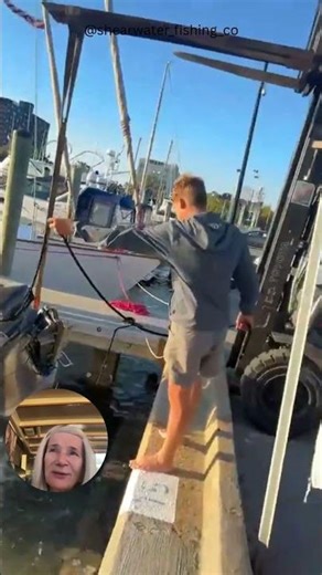 Motor Falls Into Water (Salvage Possible?) #boating #fail