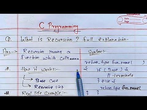 C Recursion | What is Recursive Function? Full Explanation | Learn Coding