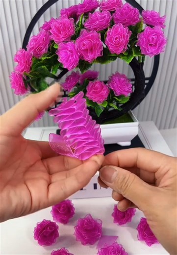 DIY Ribbon Rose Flowers for Home Decor