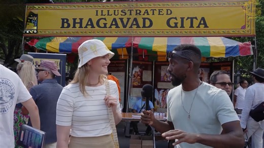 Speaking multiple languages at a NYC festival
