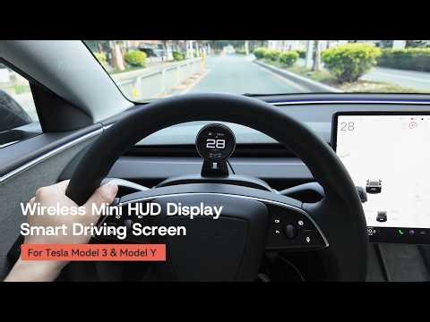 Mini HUD Display for Tesla Model 3 Highland – Wireless Smart Driving Upgrade