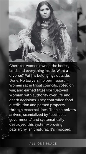 Cherokee Women Could Divorce by Putting His Stuff Outside