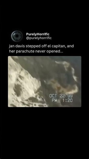 The Terrifying El Capitan Parachute Failure of Jan Davis 🪂💀 #Shorts